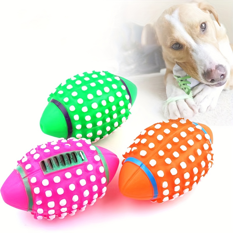 Assorted Color Rubber Dog Toys Pet Chewing Toy Ball Dog Toy - Temu ...