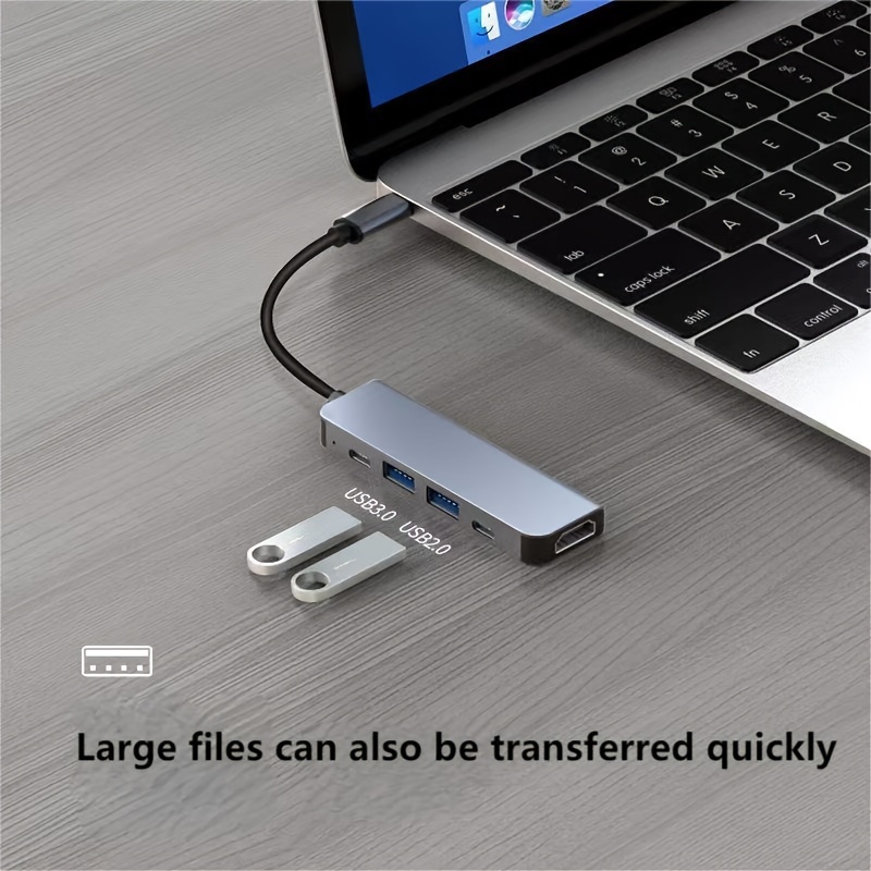 5-in-1 Usb-c Hub Docking Station Multifunction Adapter Type-c Hub With ...