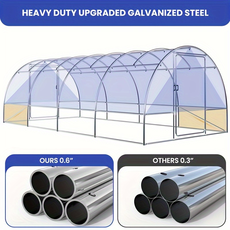 Oakaura Extra Large Heavy Duty Greenhouse: Dimensions Large - Temu