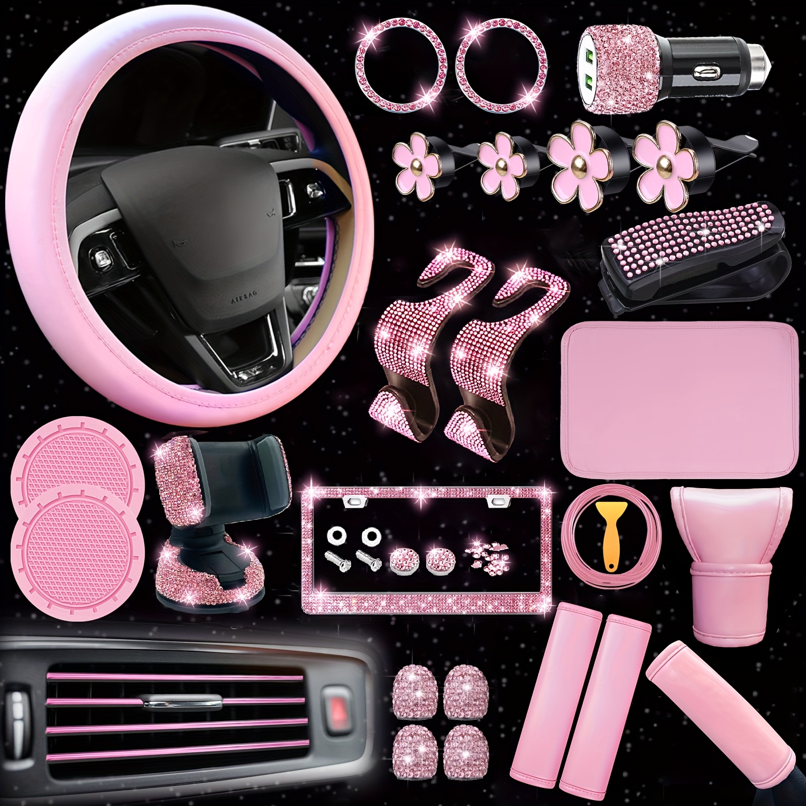 car accessories sold on Temu United States