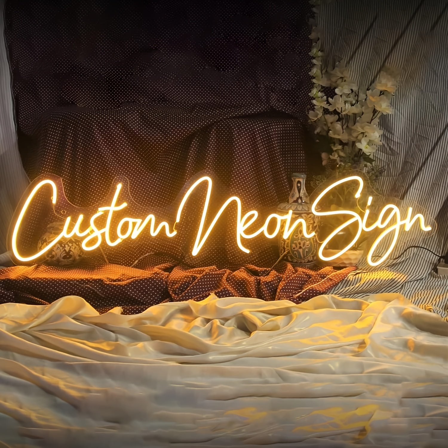 personalised neon signs sold on Temu United States