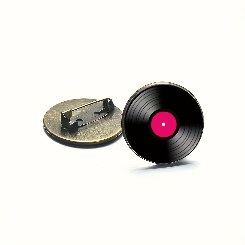 Spilla Retrò Rotonda Musica Spilla A Forma Disco In Vinile - Temu Italy