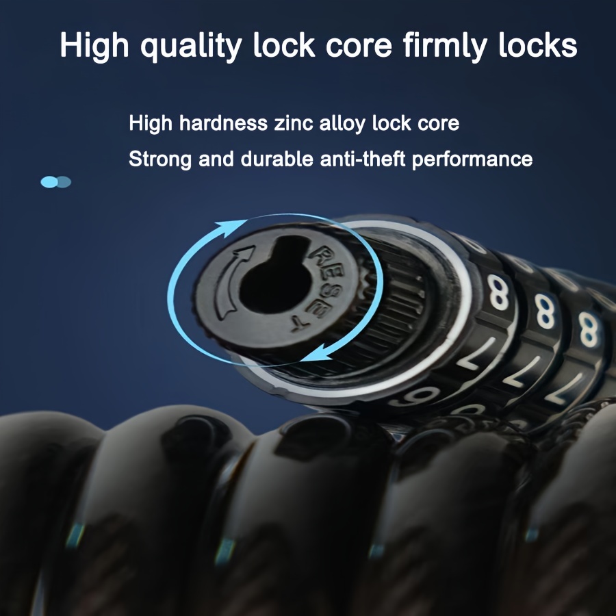 Heavy duty Mountain Bike Lock 4 Combination - Temu