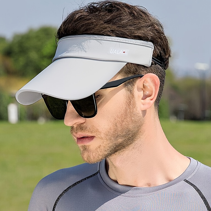 1pc Unisex Summer Breathable No Sun Visor Hat Ice Silk Uv Protection ...