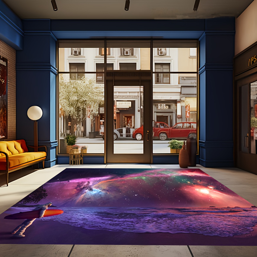 Seaside Starry Sky Creative Pattern Carpet Area Rug Hotel - Temu Australia