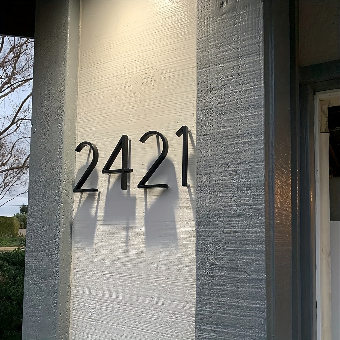 stainless steel floating house number metal modern house - Temu