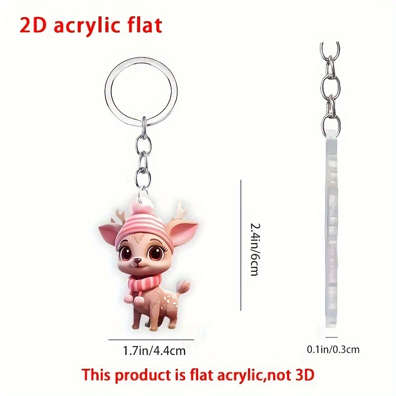 Keychain A Cute Small Deer Men Women - Temu Canada