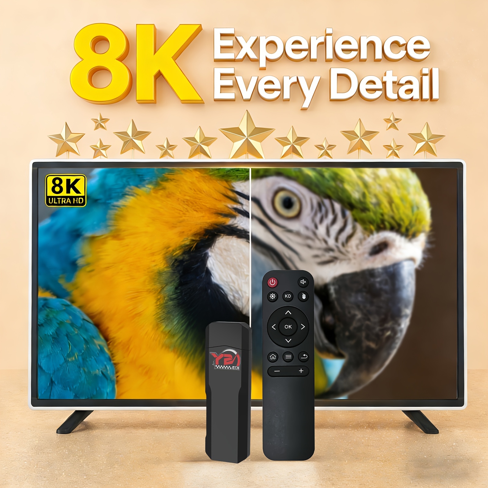 tv box sold on Temu United States