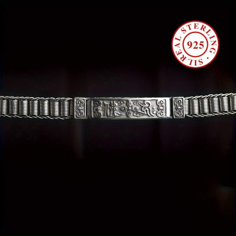 S925 Silver Men's Women's Transfer Bead Bracelet Hip Hop - Temu New Zealand