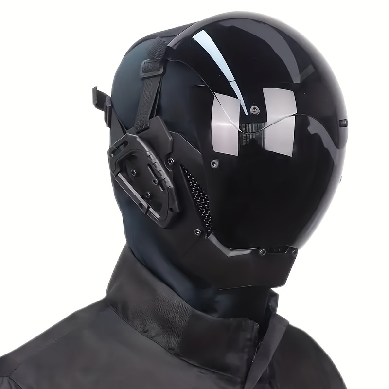 Punk Mask Cosplay For Men, Mechanical Sci-fi Gear Cosplay Halloween ...