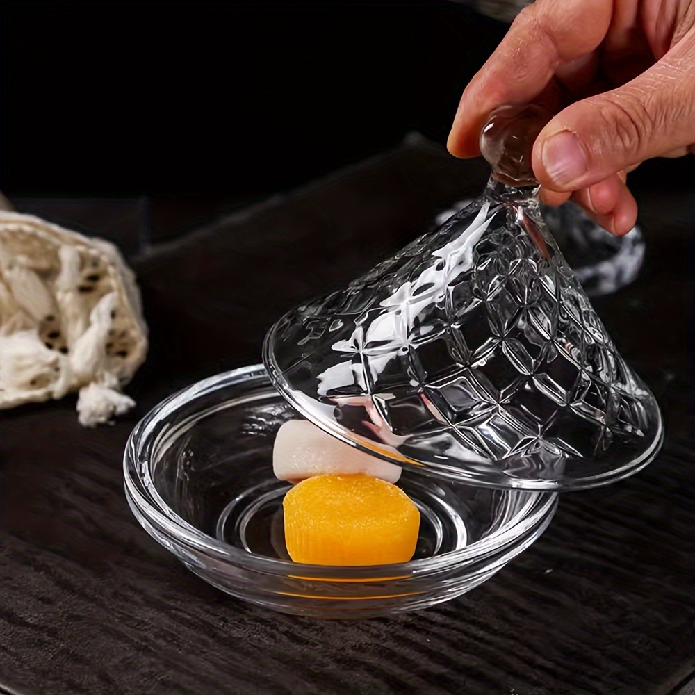 Glass Candy Jar Lid European Style Crystal Glass Sugar Tank - Temu Canada