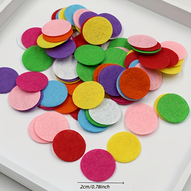 Diy Jewelry Accessories Colored Non woven Circular Discs Non - Temu ...