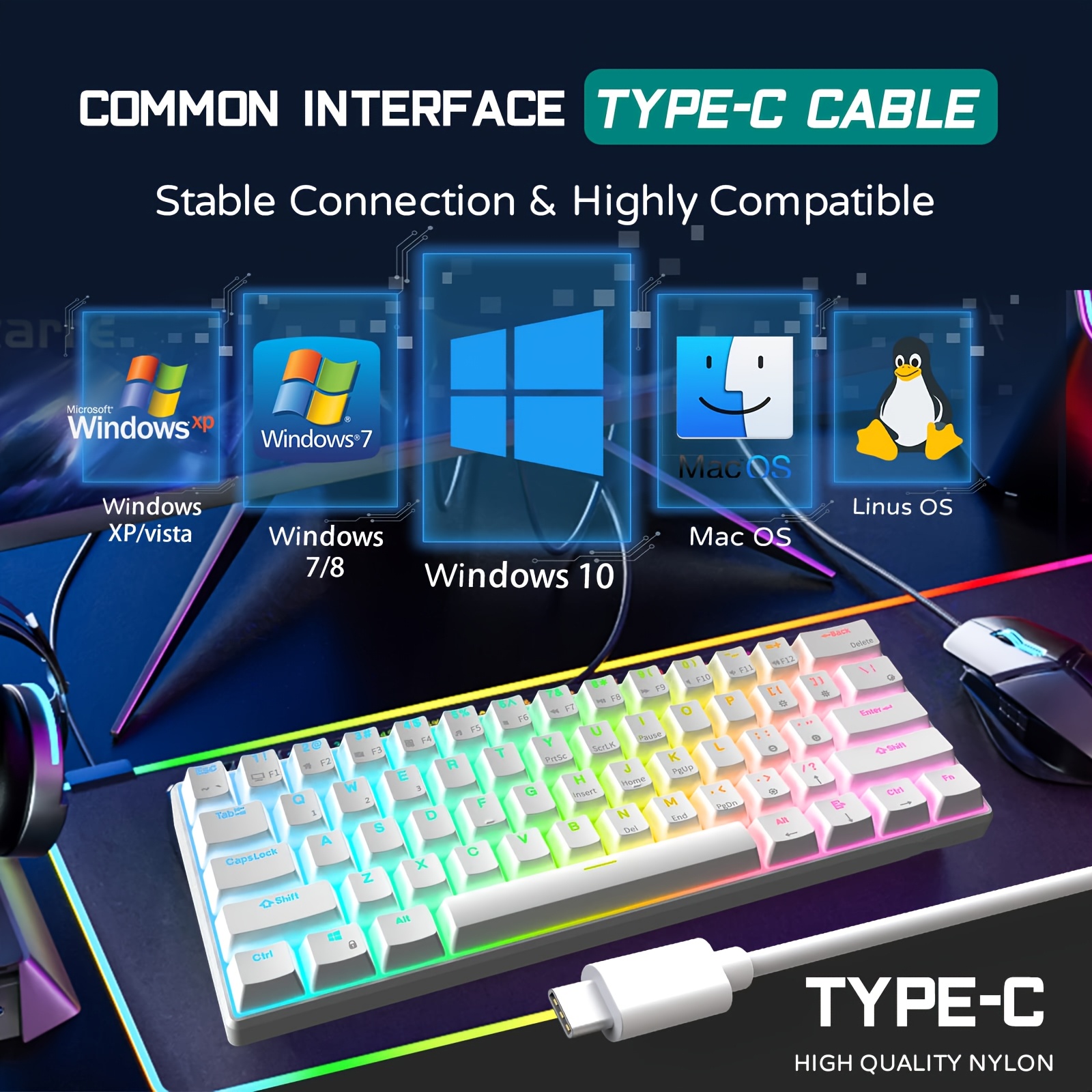 60 percent keyboard sold on Temu United States