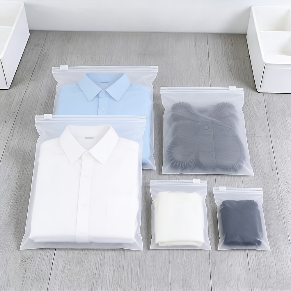 frosted zipper bags sold on Temu United States