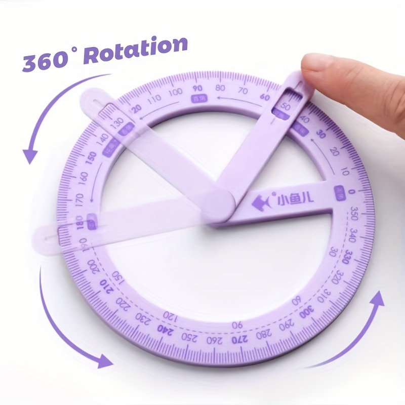 360 degree Protractor Angle Finder Rotating Drawing Tool - Temu