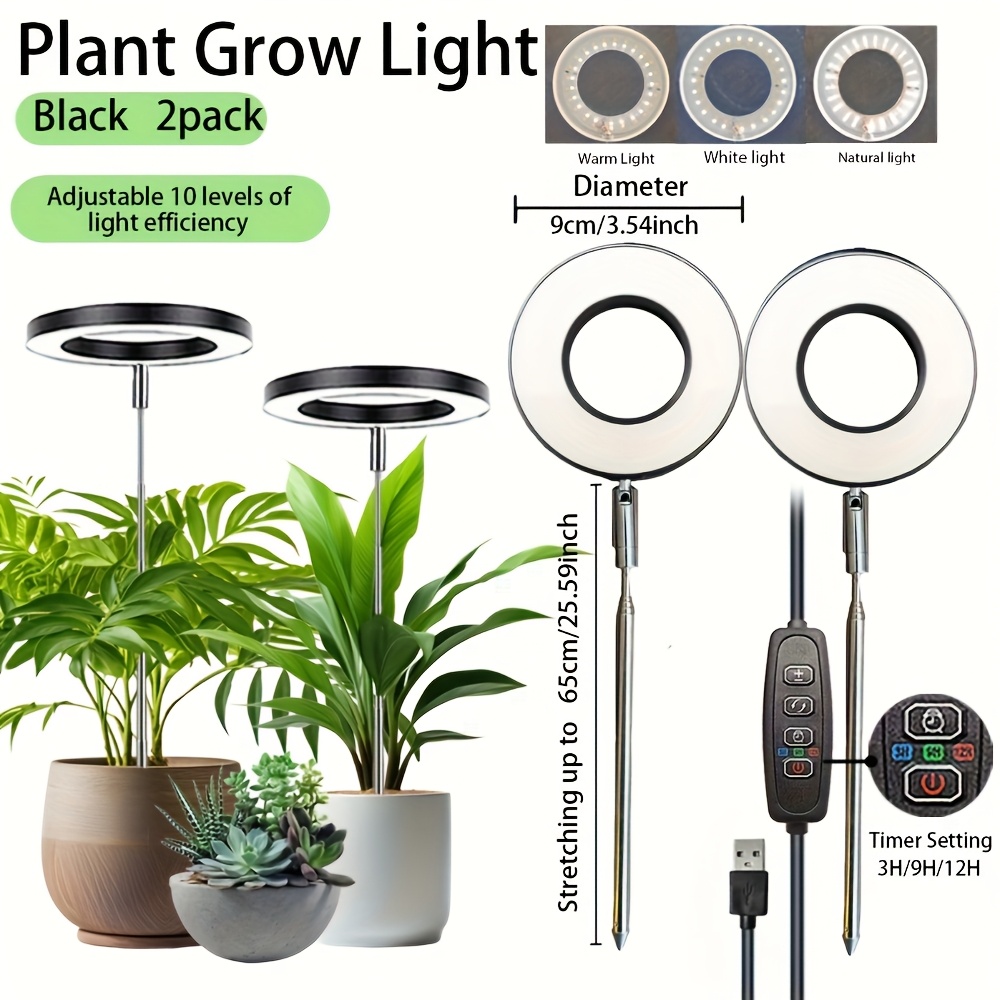 plant lights sold on Temu Canada