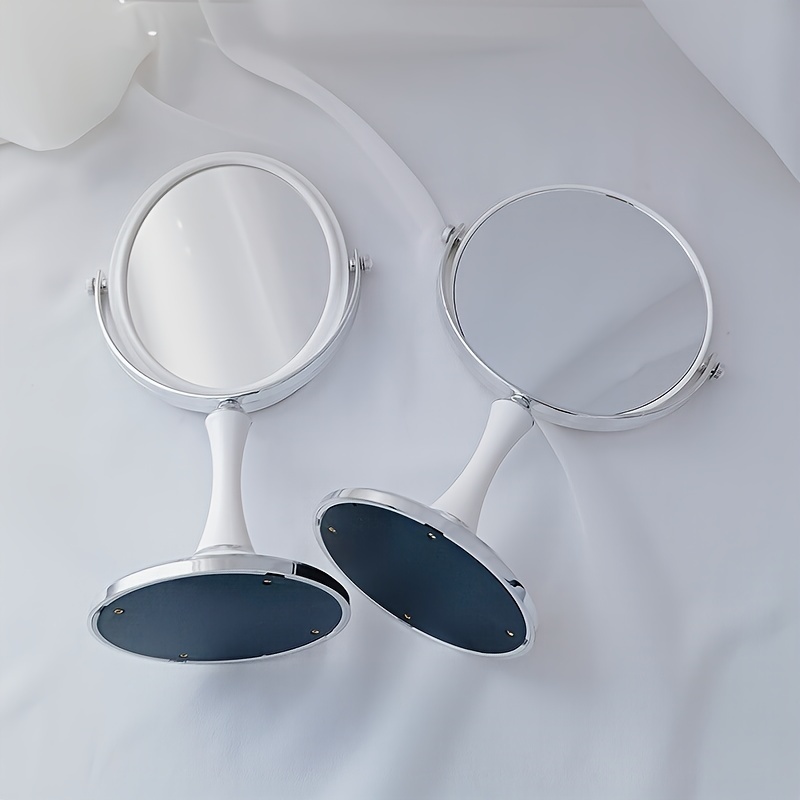 Elegant Double sided Vanity Mirror Polished Metal Frame - Temu