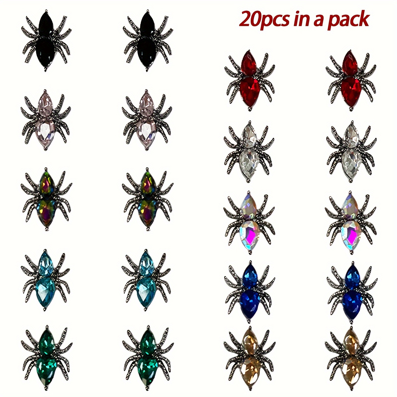 Spider Shape Alloy Charms Nail Art Decoration - Temu United Kingdom