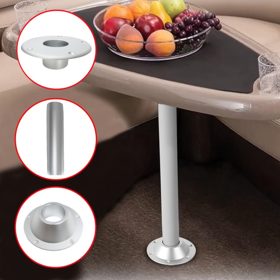 Versatile RV Yacht Adjustable Table Legs Detachable Hidden Design with Pull Out Feature Aluminum Alloy RV Yacht Activity
