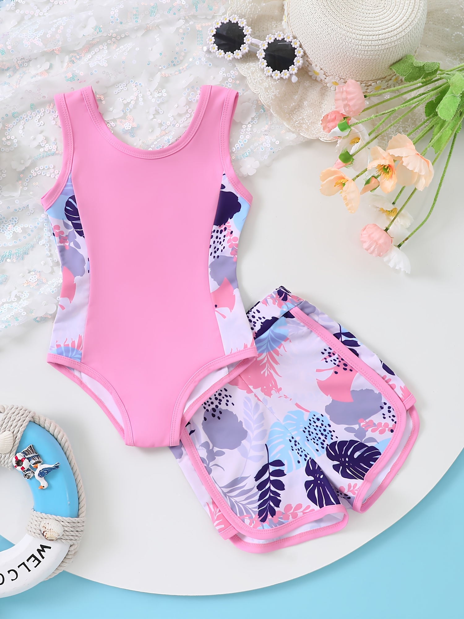 girls swimsuit sold on Temu United States