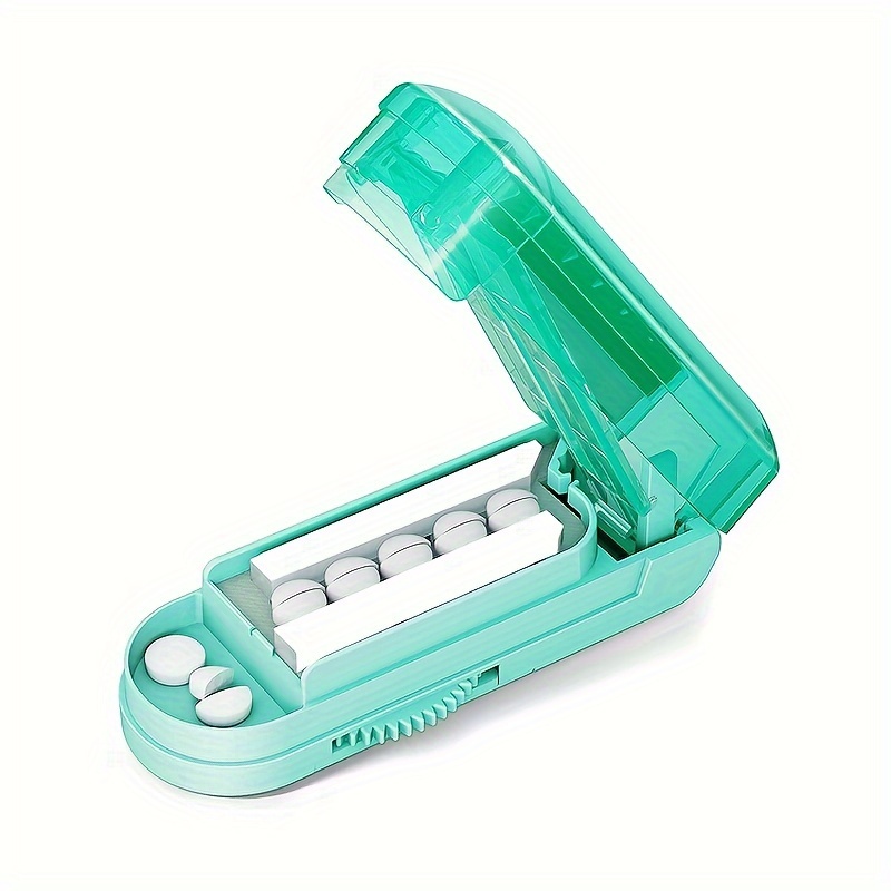 Pill Cutter Splitter Dispenser Easy Cut Pills Tablet Vitamin - Temu ...