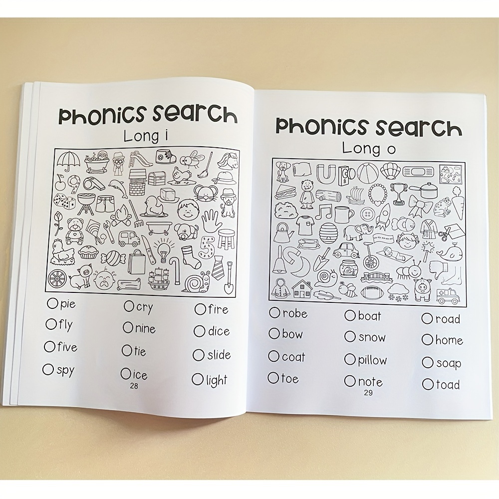 43 Pages Kids' Learning Read Find Phonics Search Worksheets - Temu ...