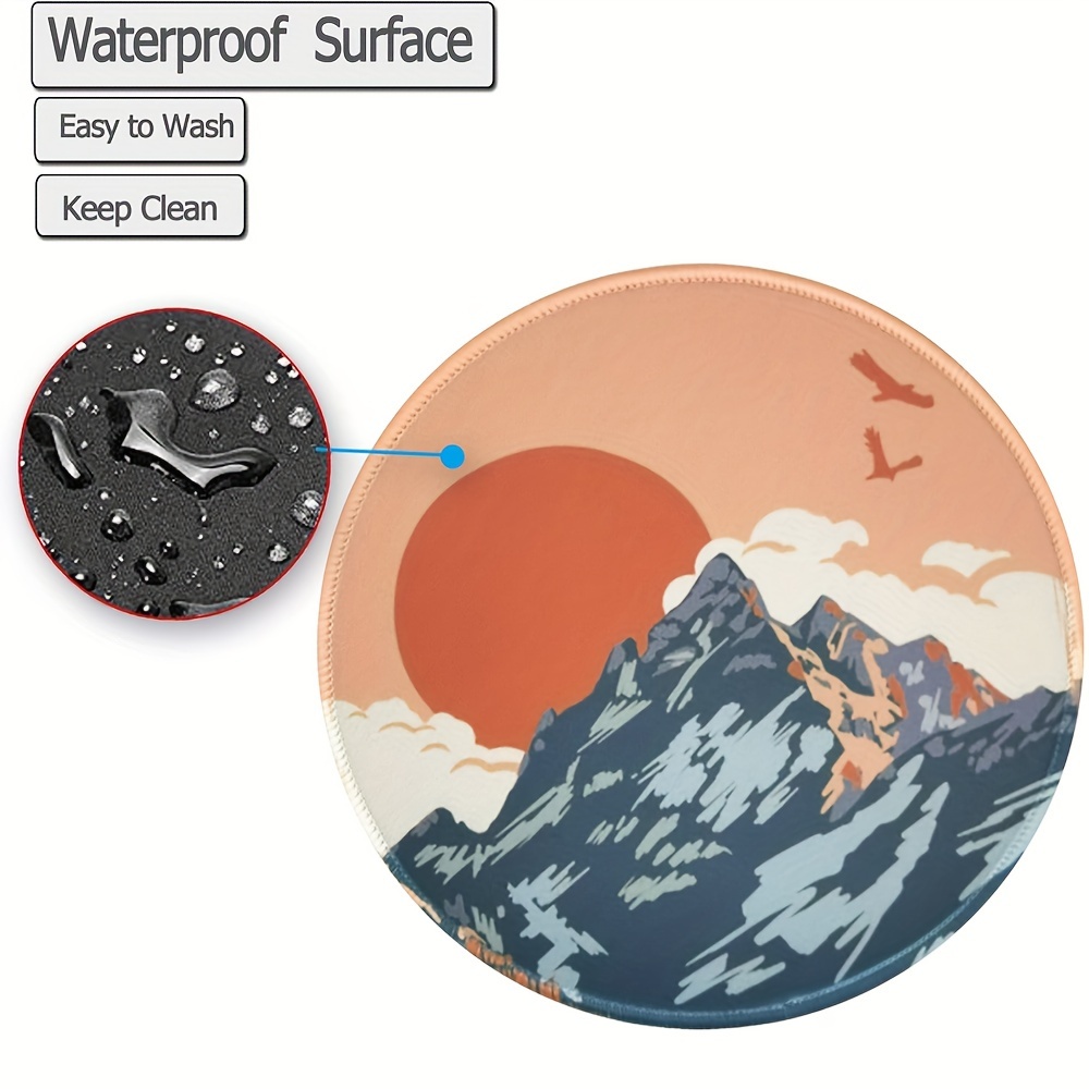 Round Mouse Pad Premium textured Mouse Pads Non slip Rubber - Temu Ireland