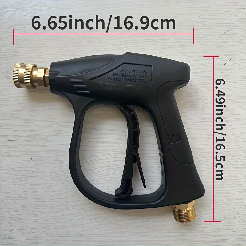High pressure Car Wash Spray Gun Stainless Steel Nozzle - Temu