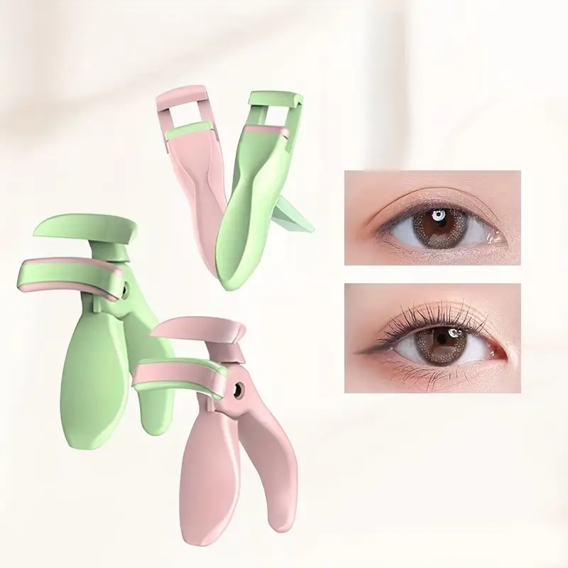 2 Pack Frameless Mini Eyelash Curlers Set Instant Natural Lash Lift