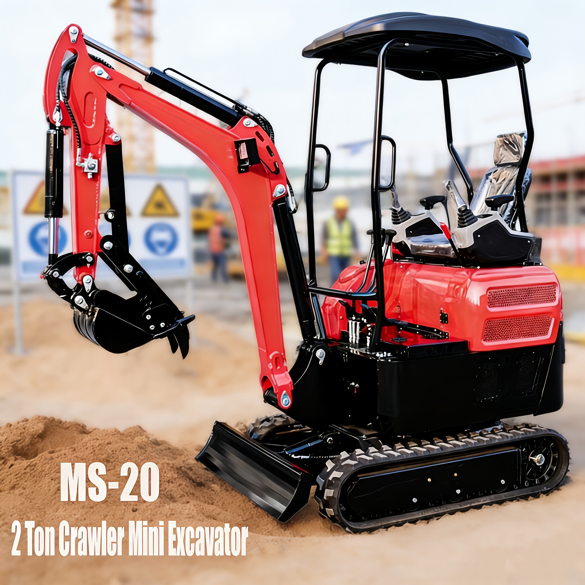 mini excavator sold on Temu United States