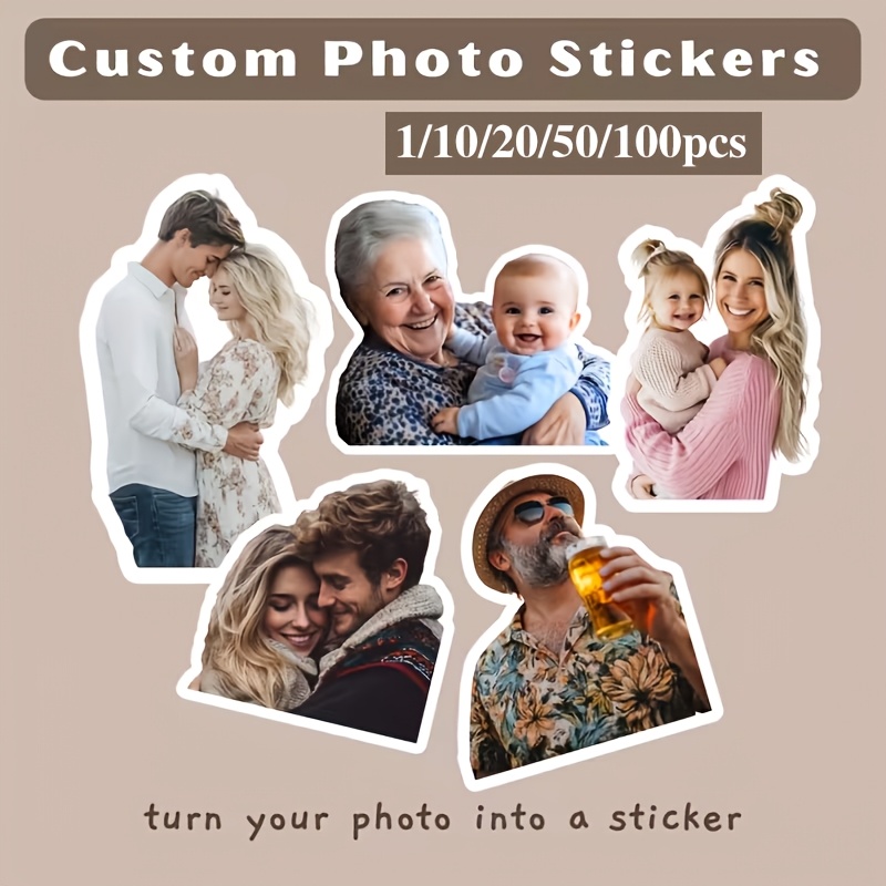 personalised stickers sold on Temu United States