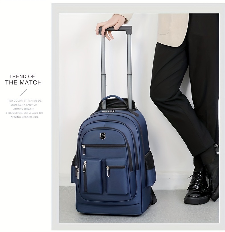 Simple Fashion Backpack Pulled Carried Built in Wheels - Temu Philippines