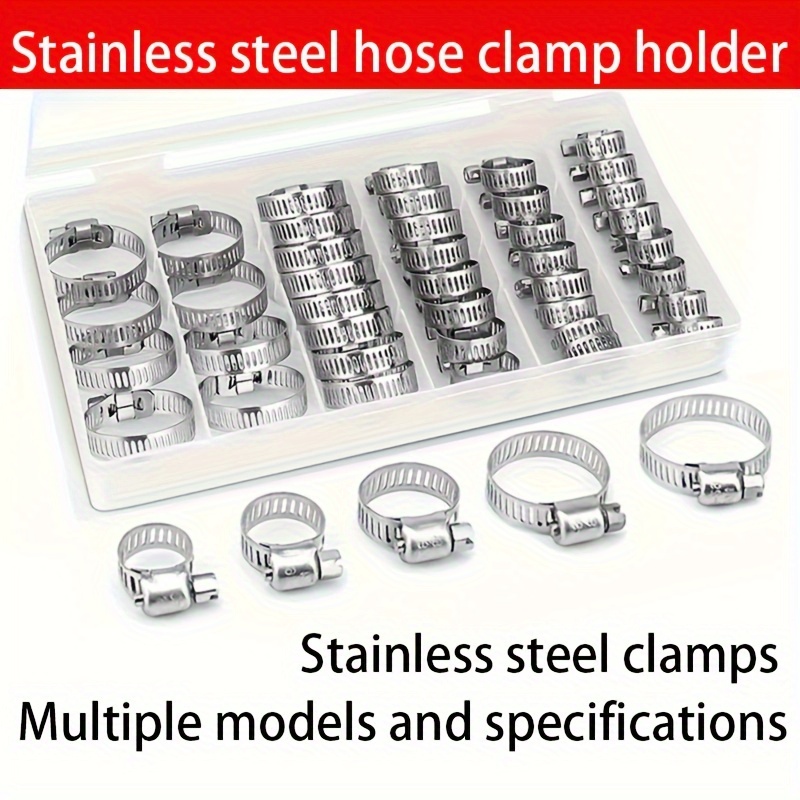 Hose Clamp Set –1 304 Stainless Steel Worm Gear Hose Clamp - Temu Australia