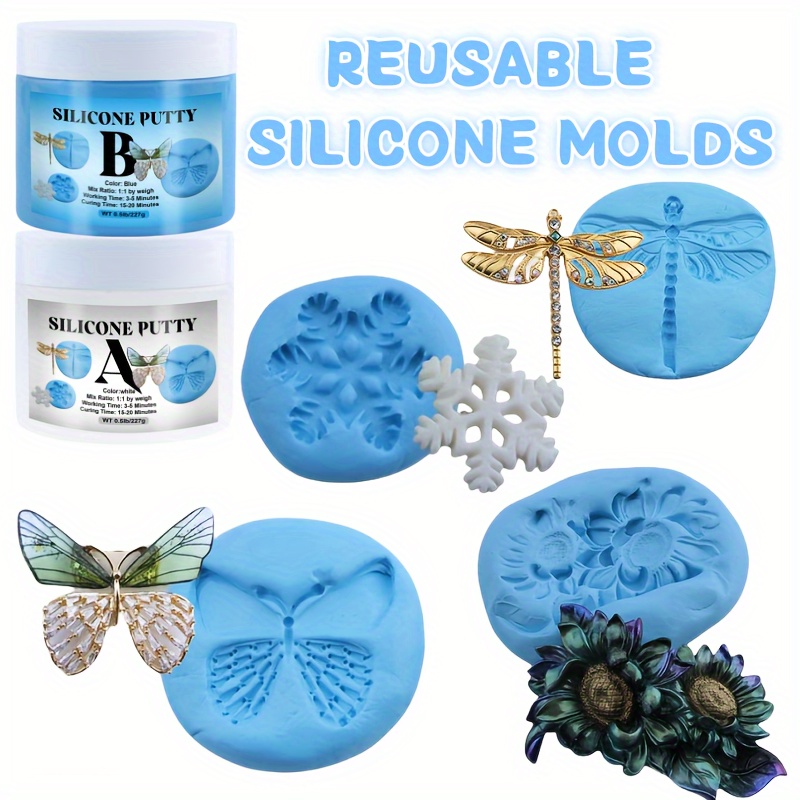 Silicone Putty Mold Making Kit - Reusable Wax Molding Materials For Diy ...
