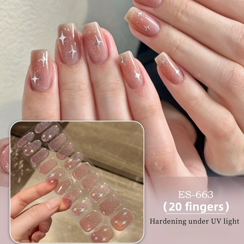 uv gel nail stickers sold on Temu United States