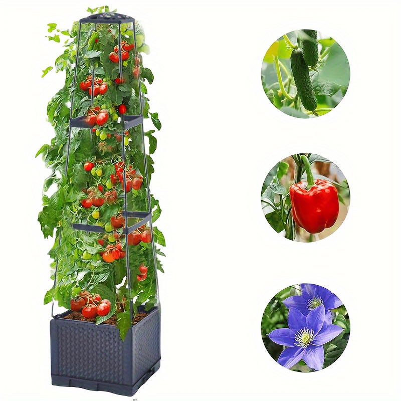 Versatile Tower shaped Planter Climbing Plants Vegetables - Temu