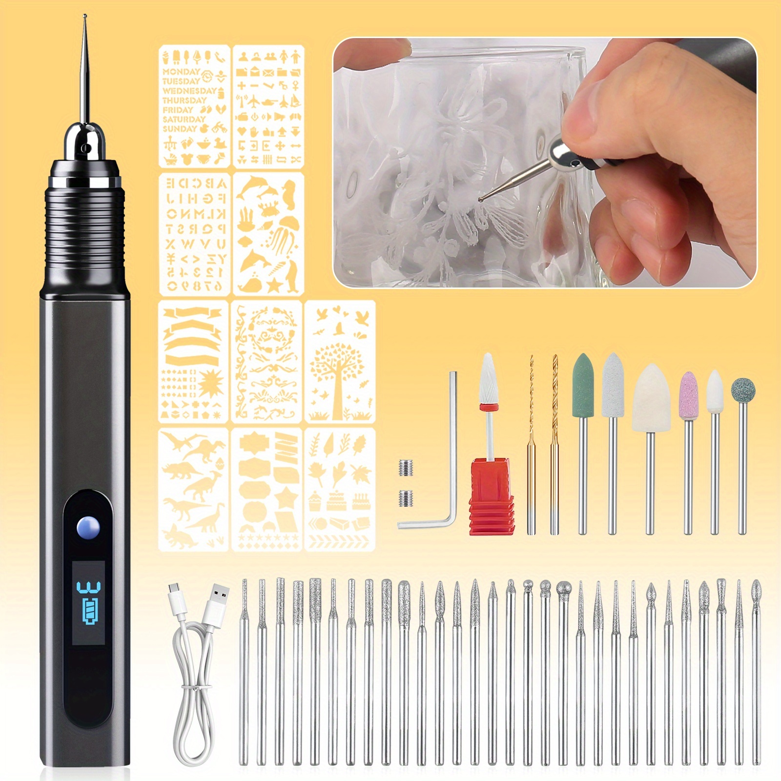 metal engraver tool sold on Temu United States