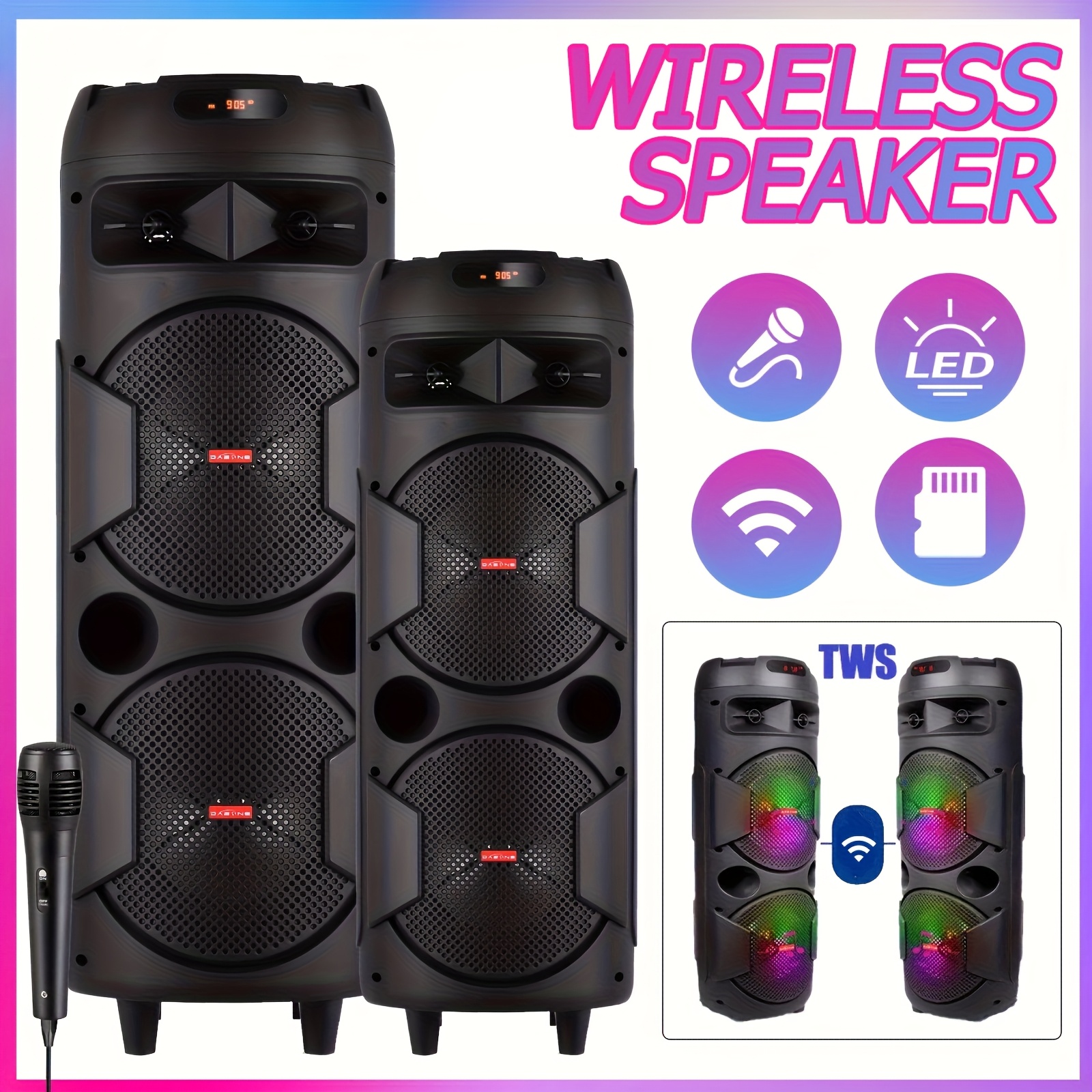 bluetooth speakers sold on Temu United States