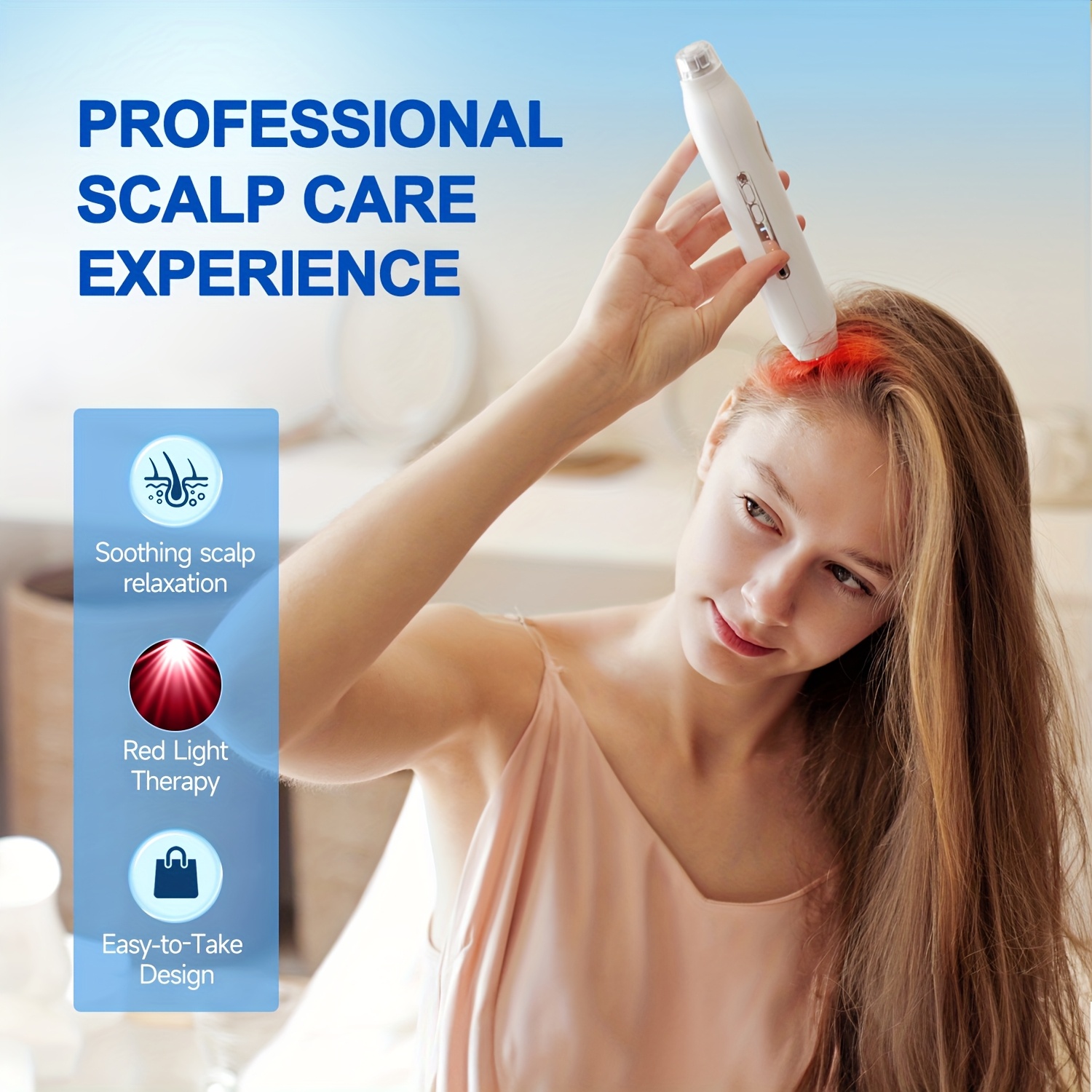 hair oil applicator and massager sold on Temu United States