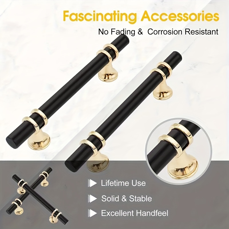 Modern Dual tone European Cabinet Handles Stainless Steel - Temu