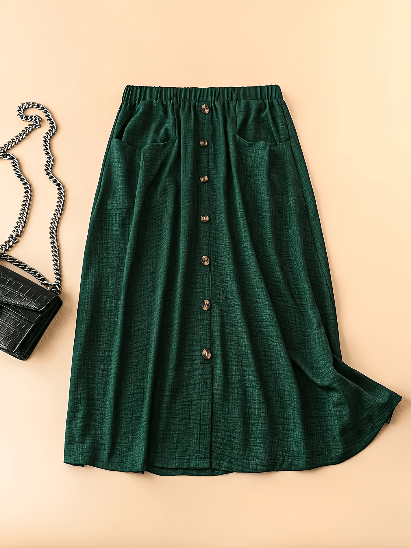 button skirts sold on Temu United States