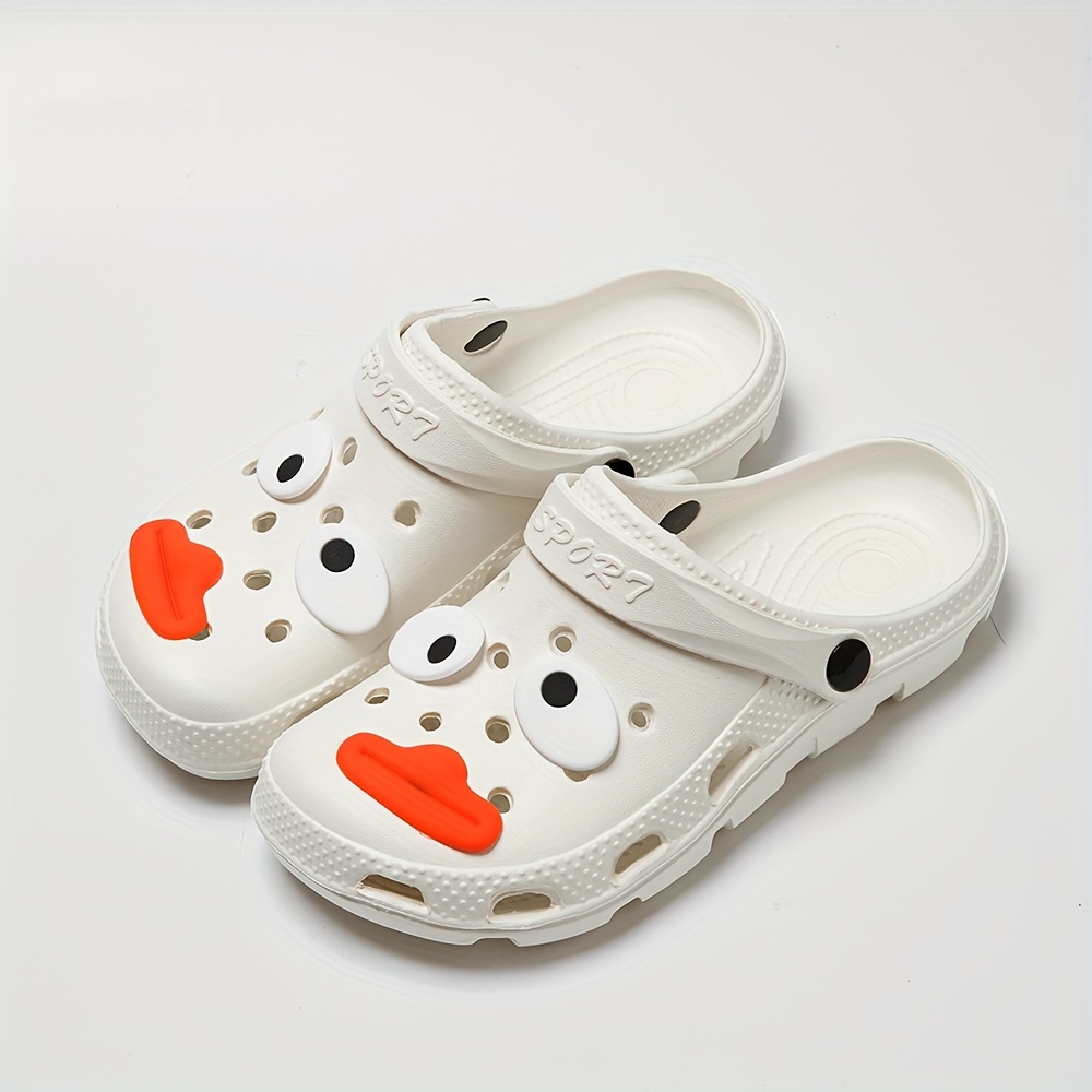 Outdoor Solid Color Hole Shoes Breathable Comfortable Round - Temu ...