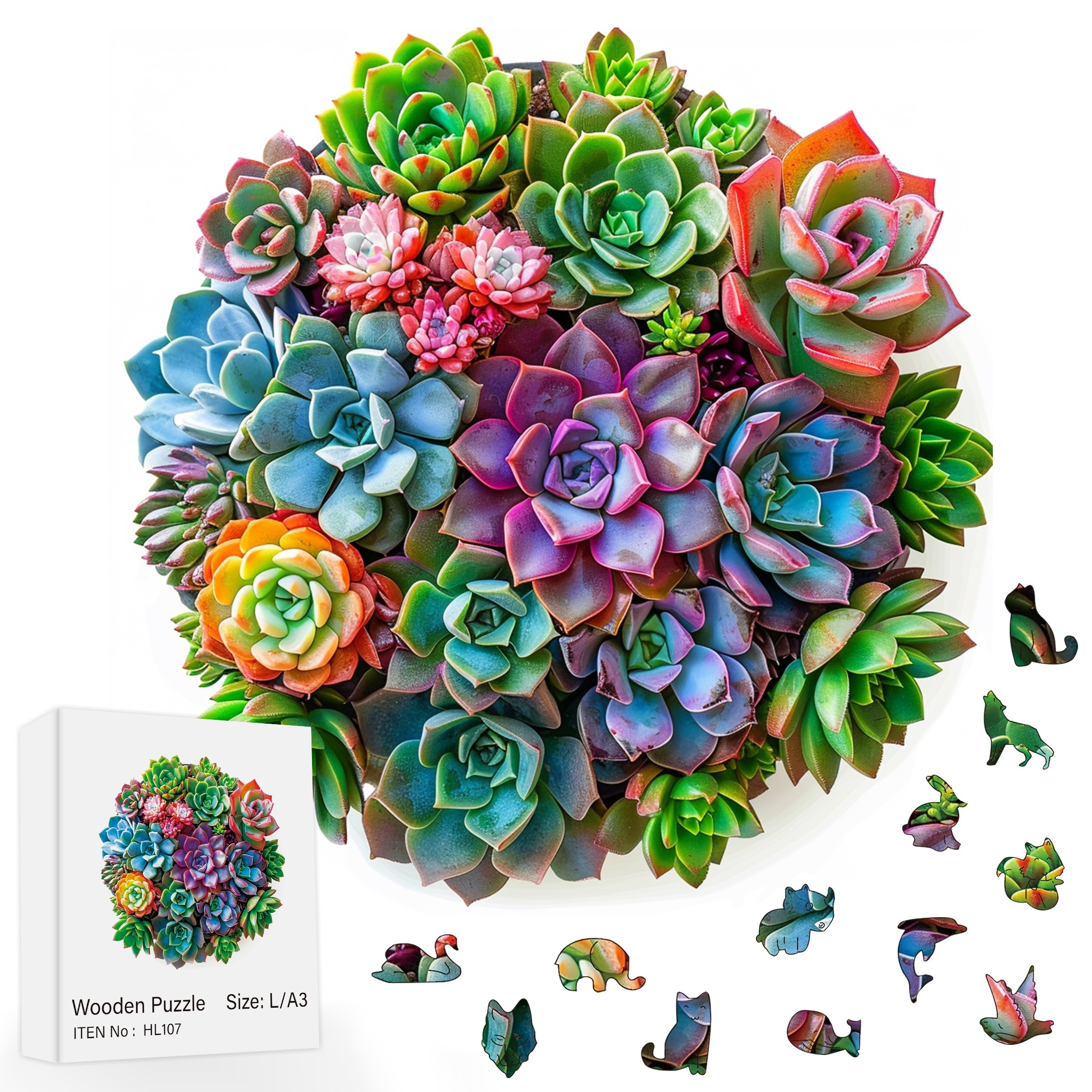 wood puzzles sold on Temu United States