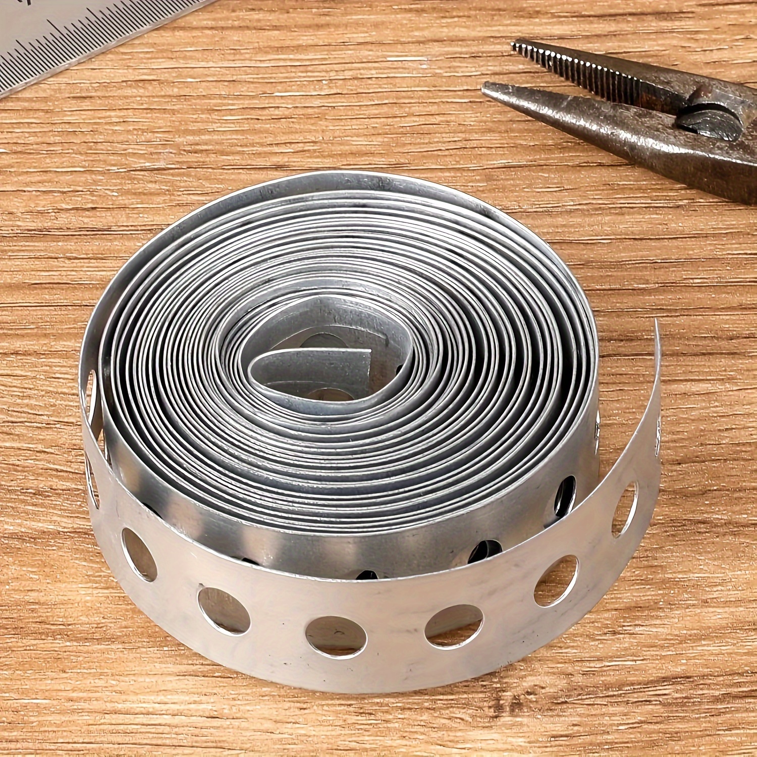 Galvanized Perforated Strap Metal Banding Flexible Pipe - Temu