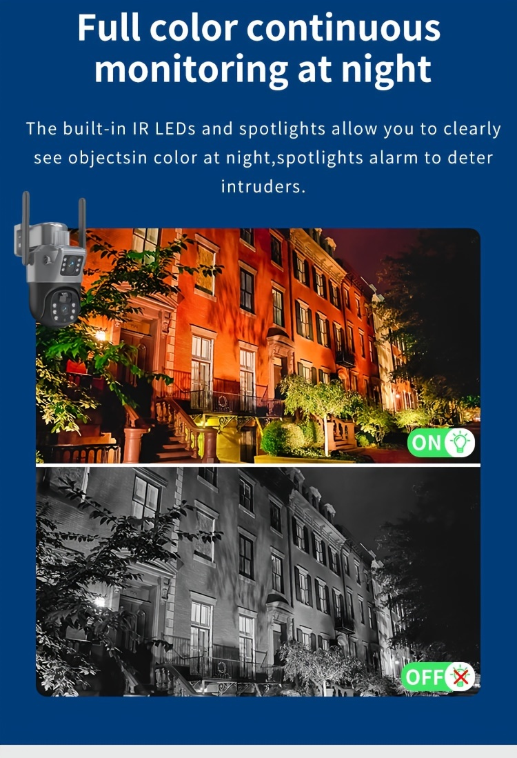 4k 8mp Solar Security Camera 128gb Wifi Ptz Ai Pir - Temu