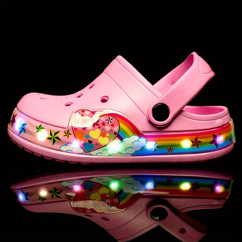 trendy cute breathable clogs led light girls quick drying - Temu New ...