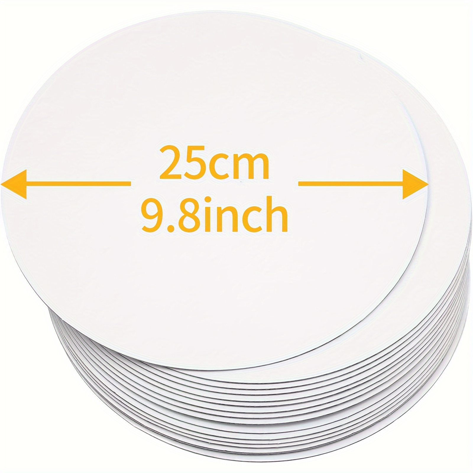 Round White Cardboard Cake Boards Food Grade Baking Cups - Temu