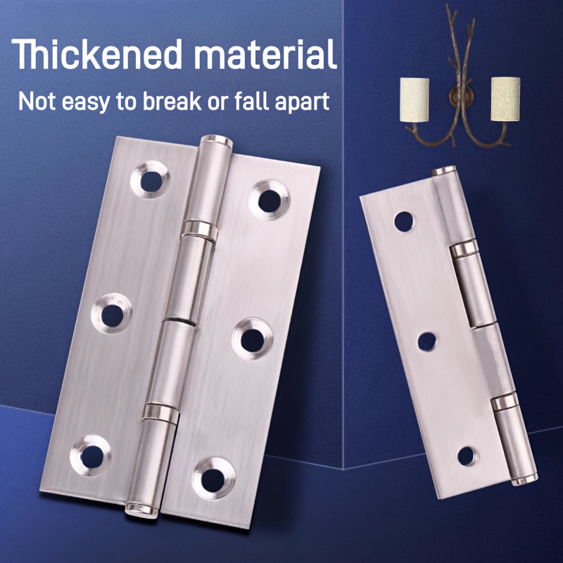 modern brushed stainless steel door hinges heavy duty metal - Temu