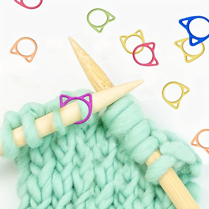 Knit Crochet Markers Set Magnetic Metal Rings Easy - Temu