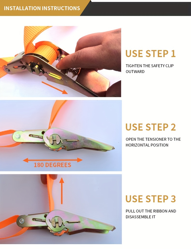 truck tie fixing belt rope tightening device brake rope - Temu